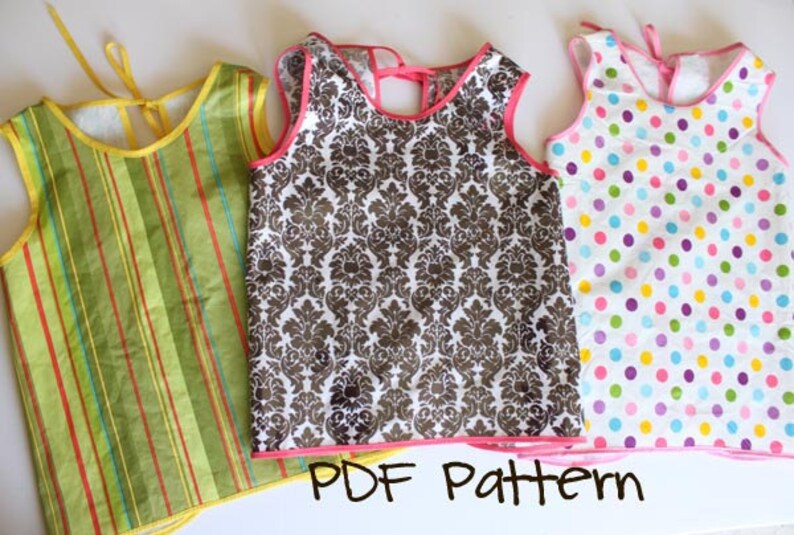 INSTANT DOWNLOAD Art Smock or Apron PDF Sewing Pattern - Etsy