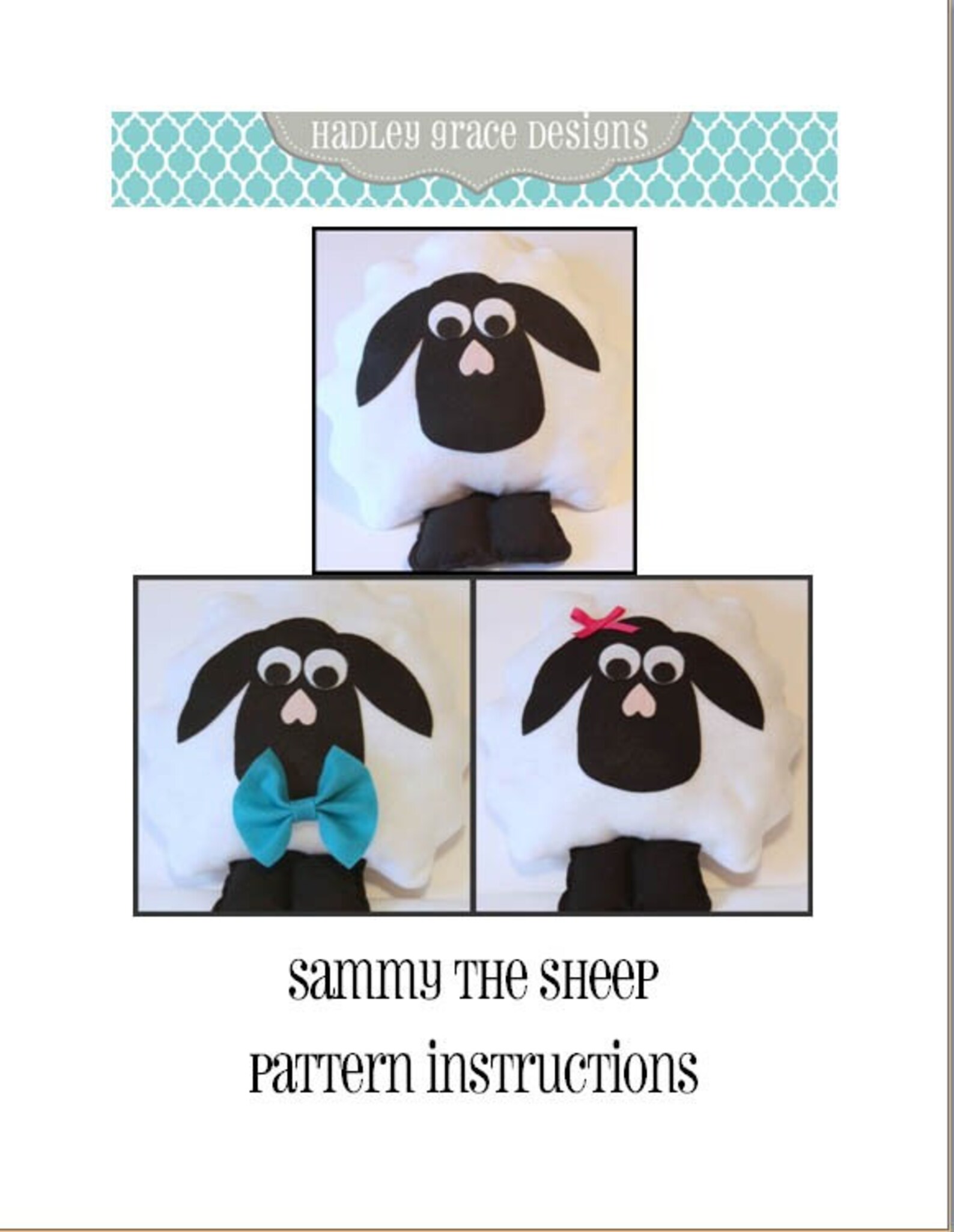 INSTANT DOWNLOAD Sammy the Sheep Animal Plushie PDF Sewing Pattern - Etsy