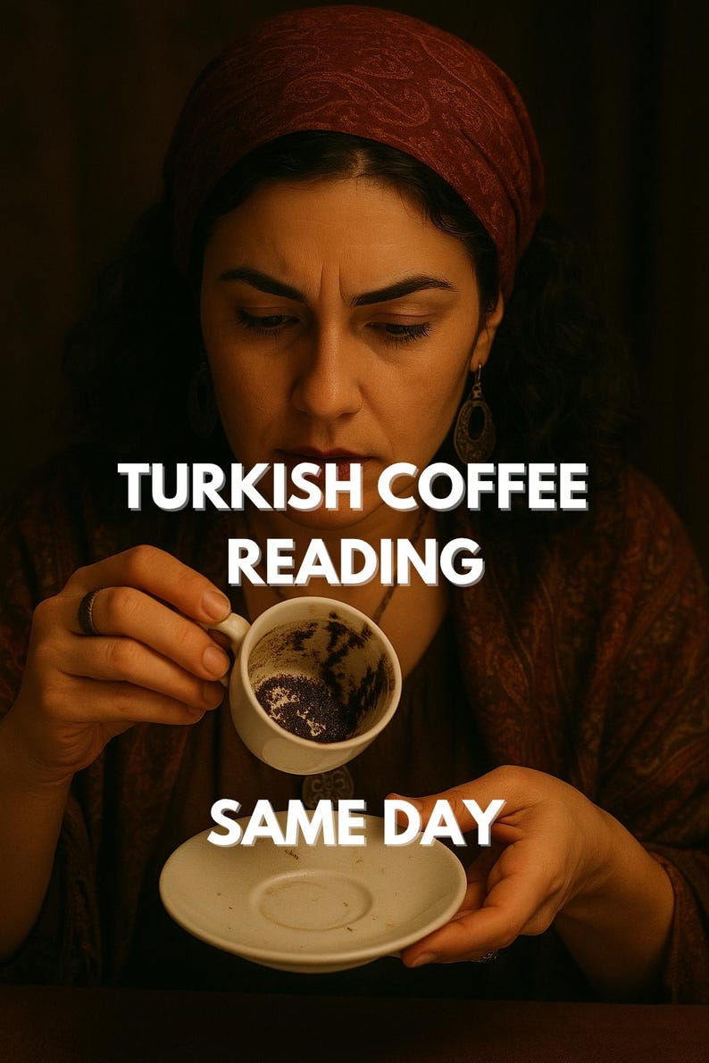 Detailed Turkish Coffee Cup Reading: Personalized Fortune Teller - Etsy