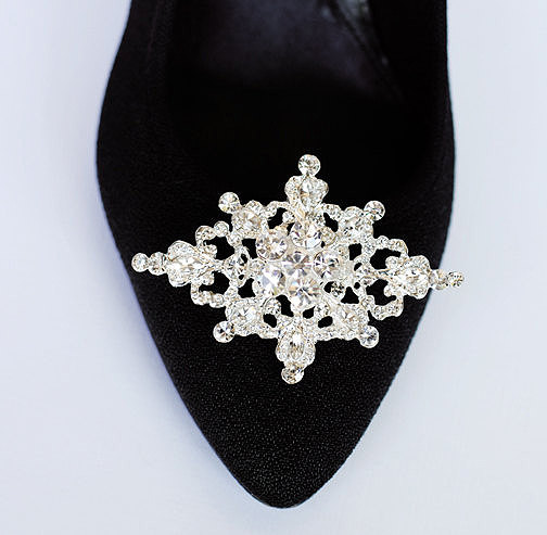 Bridal Shoe Clips Crystal Rhinestone Shoe Clips Wedding Party (set of 2 ...