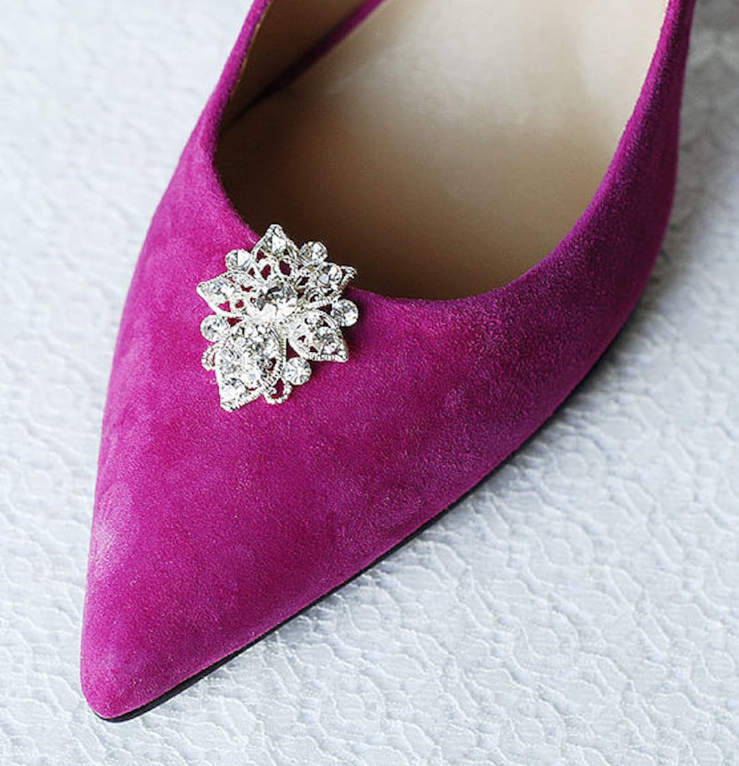 Bridal Shoe Clips Crystal Rhinestone Shoe Clips Wedding Party (set of 2 ...