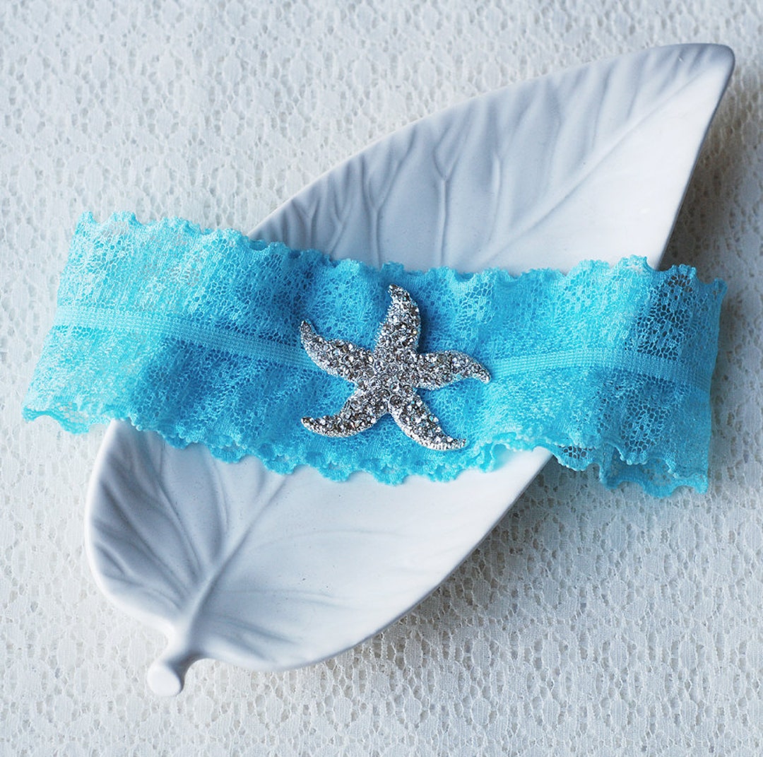 Wedding Garter Bridal Garter TURQUOISE BLUE Garter Set Lace Garter ...