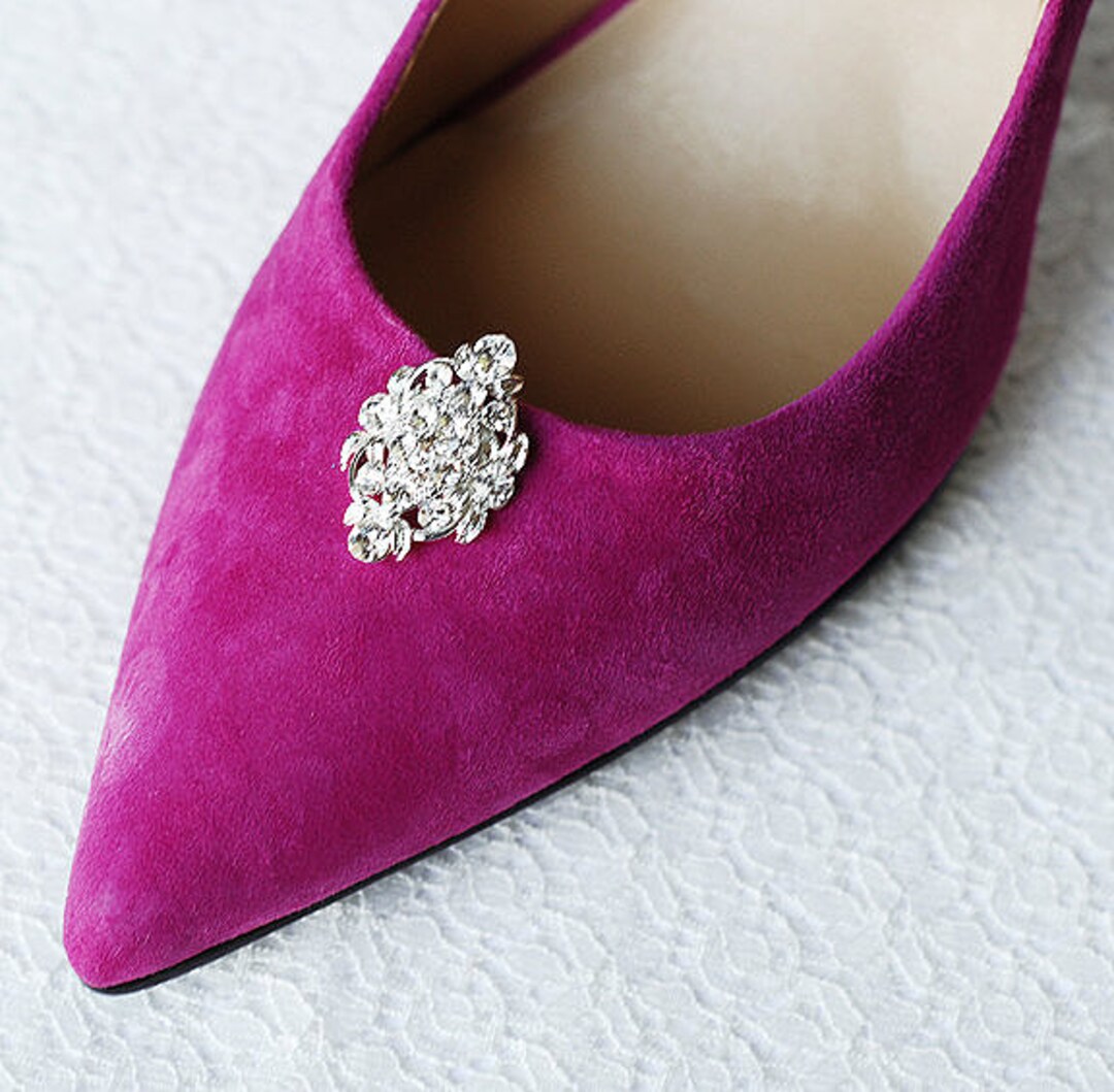 Bridal Shoe Clips Crystal Rhinestone Shoe Clips Wedding Party (set of 2 ...