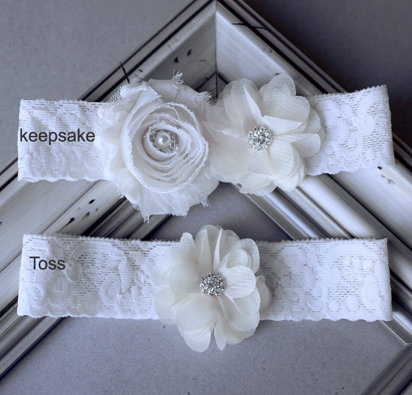 Wedding Garter Belt Set Bridal Garter Set Ivory Lace Garter | Etsy