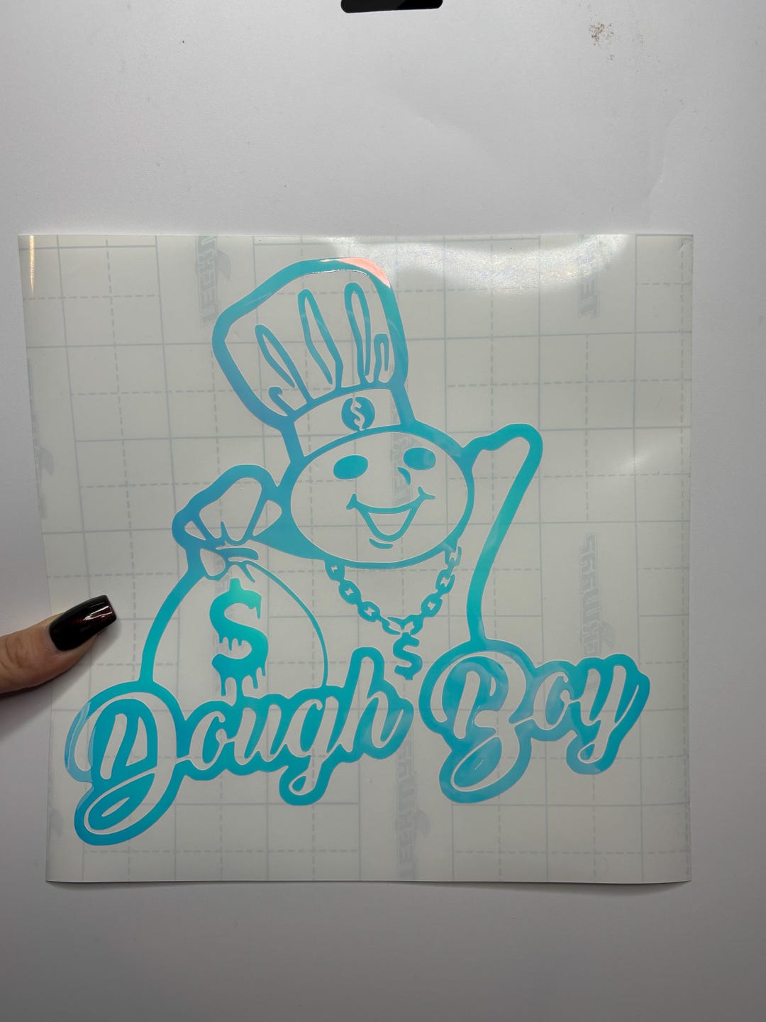 Dough Boy Vinyl Decal | Cute Baker Money Design Sticker | Bakery Car ...