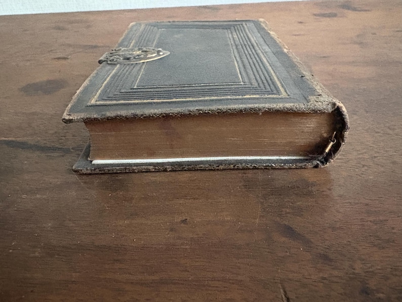 Antique German Hymnal Book | 1853 Leather Bound Gesangbuch - Etsy