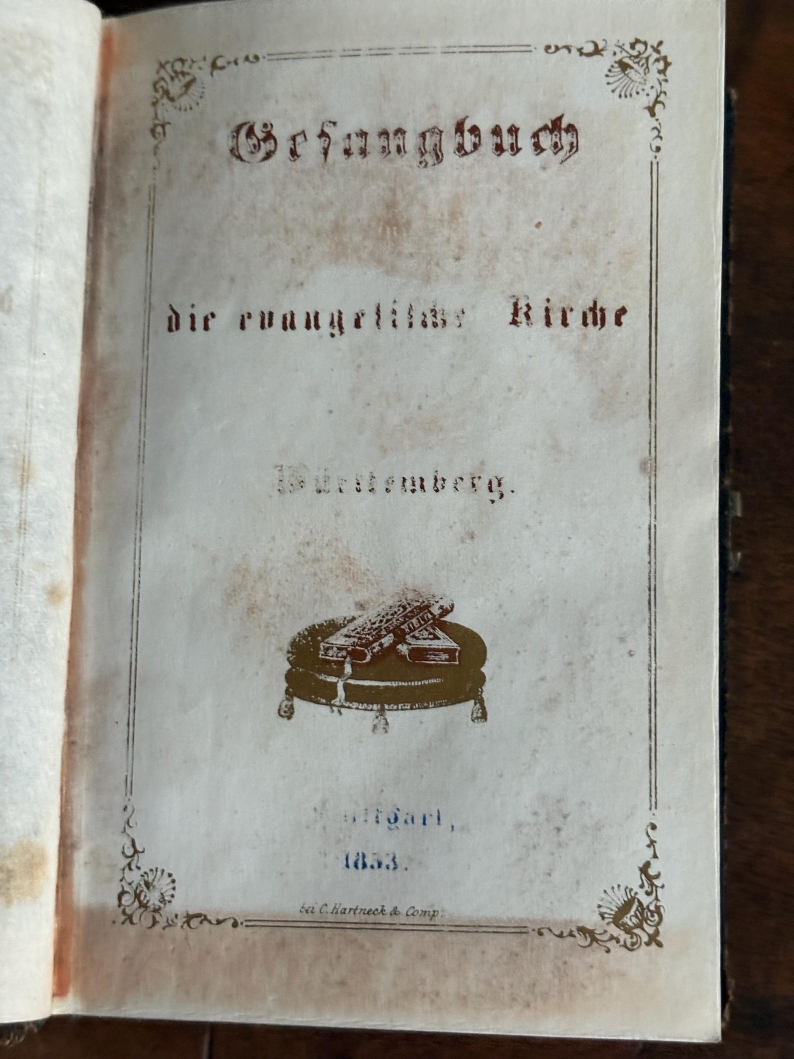 Antique German Hymnal Book | 1853 Leather Bound Gesangbuch - Etsy