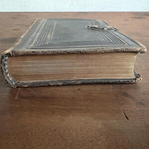 Antique German Hymnal Book | 1853 Leather Bound Gesangbuch - Etsy