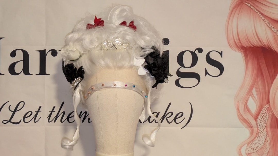Opulent White Rococo Wig: Marie Antoinette Style - Etsy