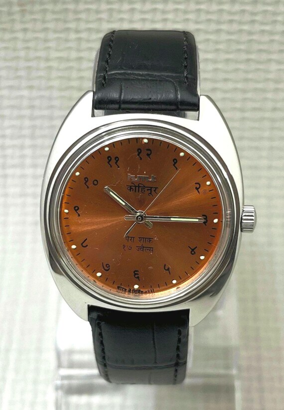 Vintage HMT Kohinoor Manual Winding Watch| Saffron Di… - Gem
