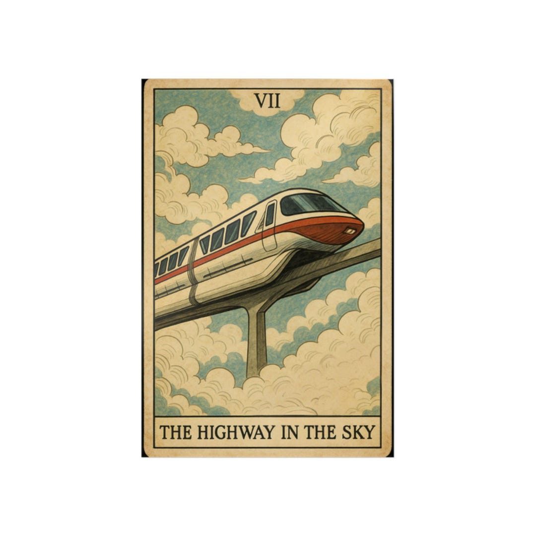Disney Inspired Highway in the Sky Tarot Card Stickers - Etsy