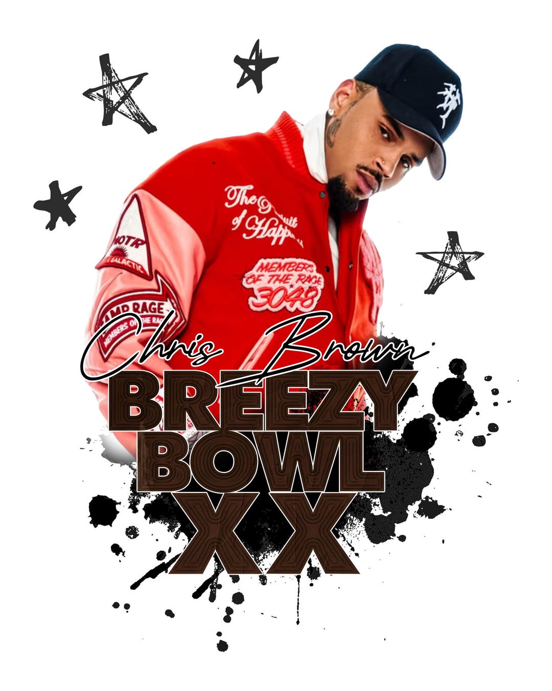 Breezy Bowl XX Tour PNG File, Chris Brown Album Digital File, Chris ...