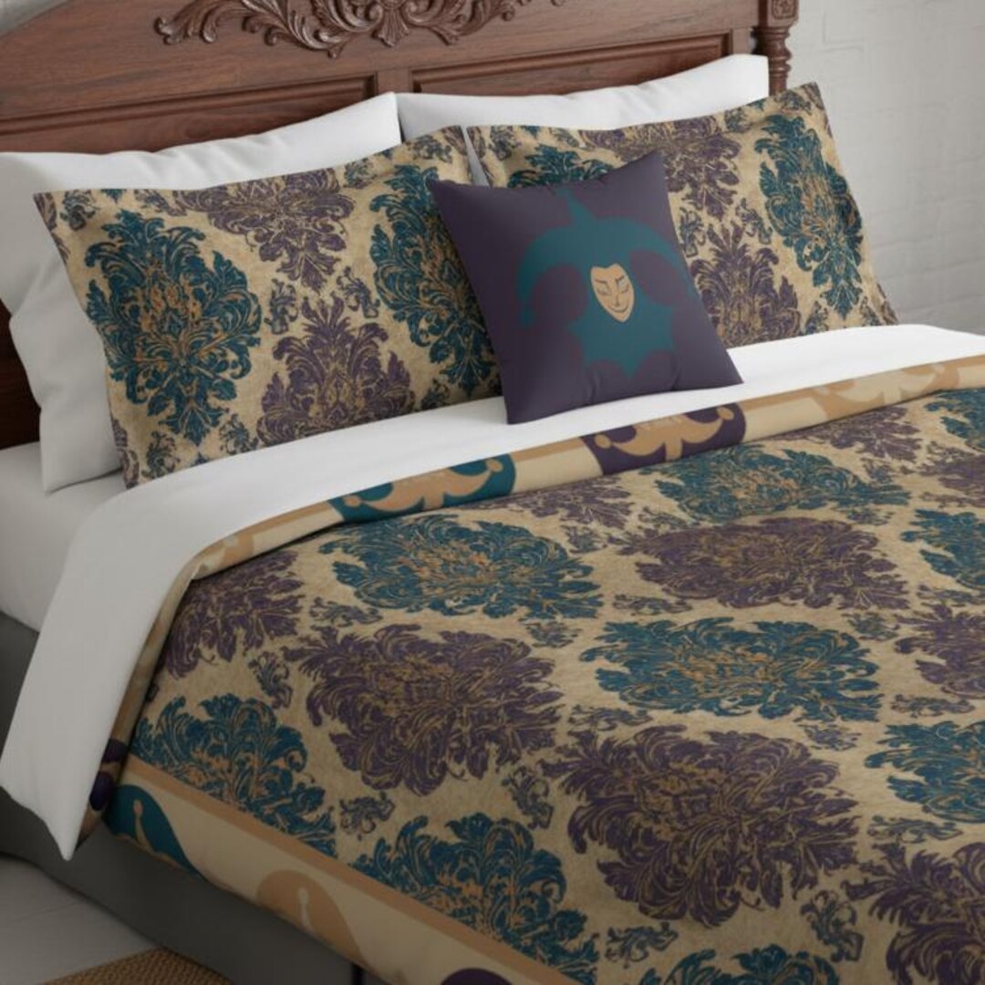Court Jester Gothic Royale Bedding Set | Renaissance Revival Comforter ...