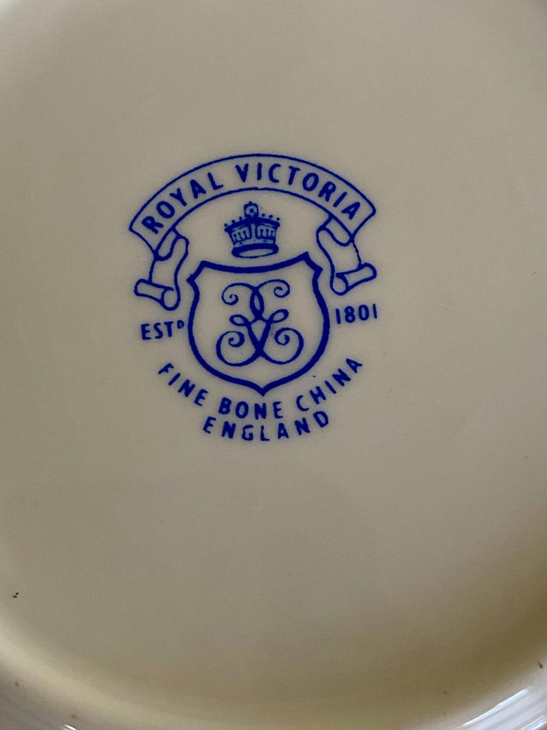Vintage Royal Victoria Fine Bone China Tea Cup and Saucer, Pear Blossom ...