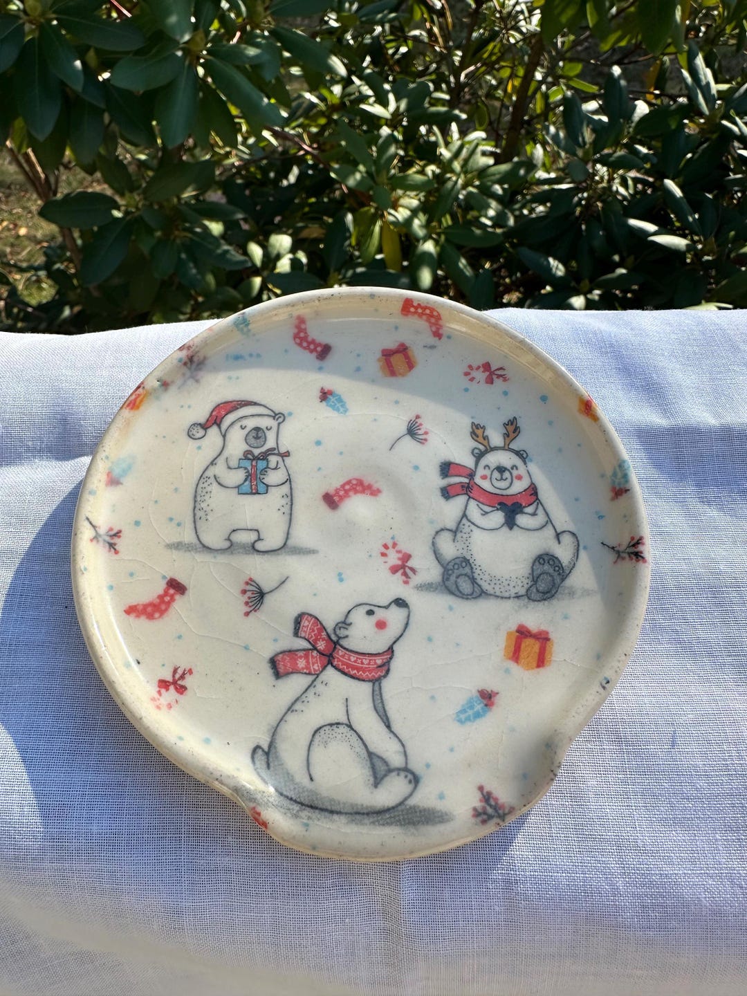 Handmade Ceramic Polar Bear Spoon Rest, Cottagecore Kitchen Decor - Etsy