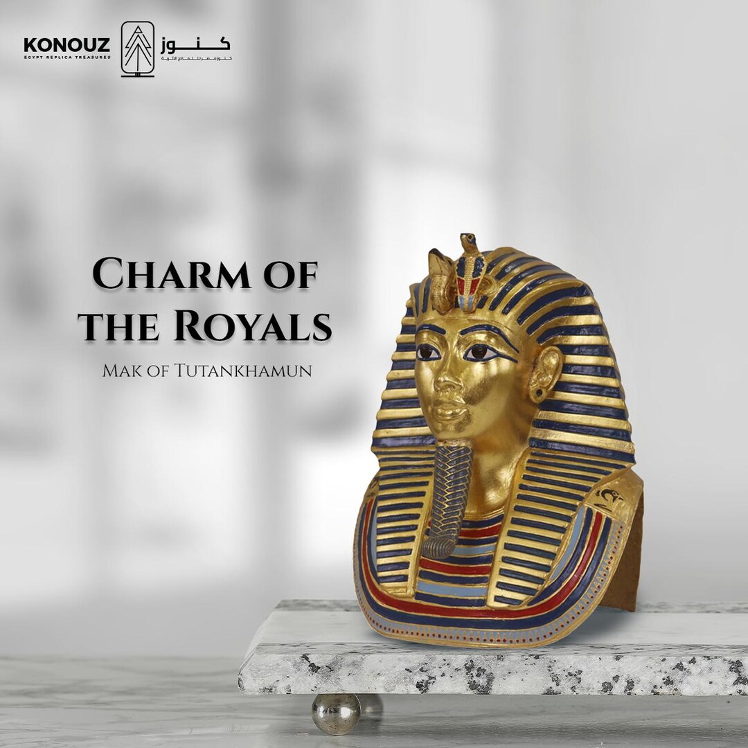 Large Egyptian Statue of Pharaoh King Tutankhamun's Mask, Egyptian Home ...