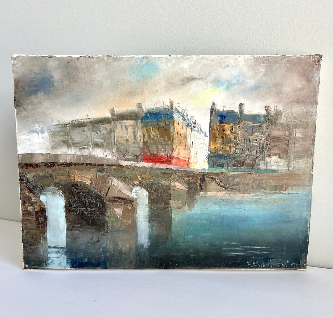 Original OIL on Canvas Painting, MCM Artist Signed Oil Painting ...