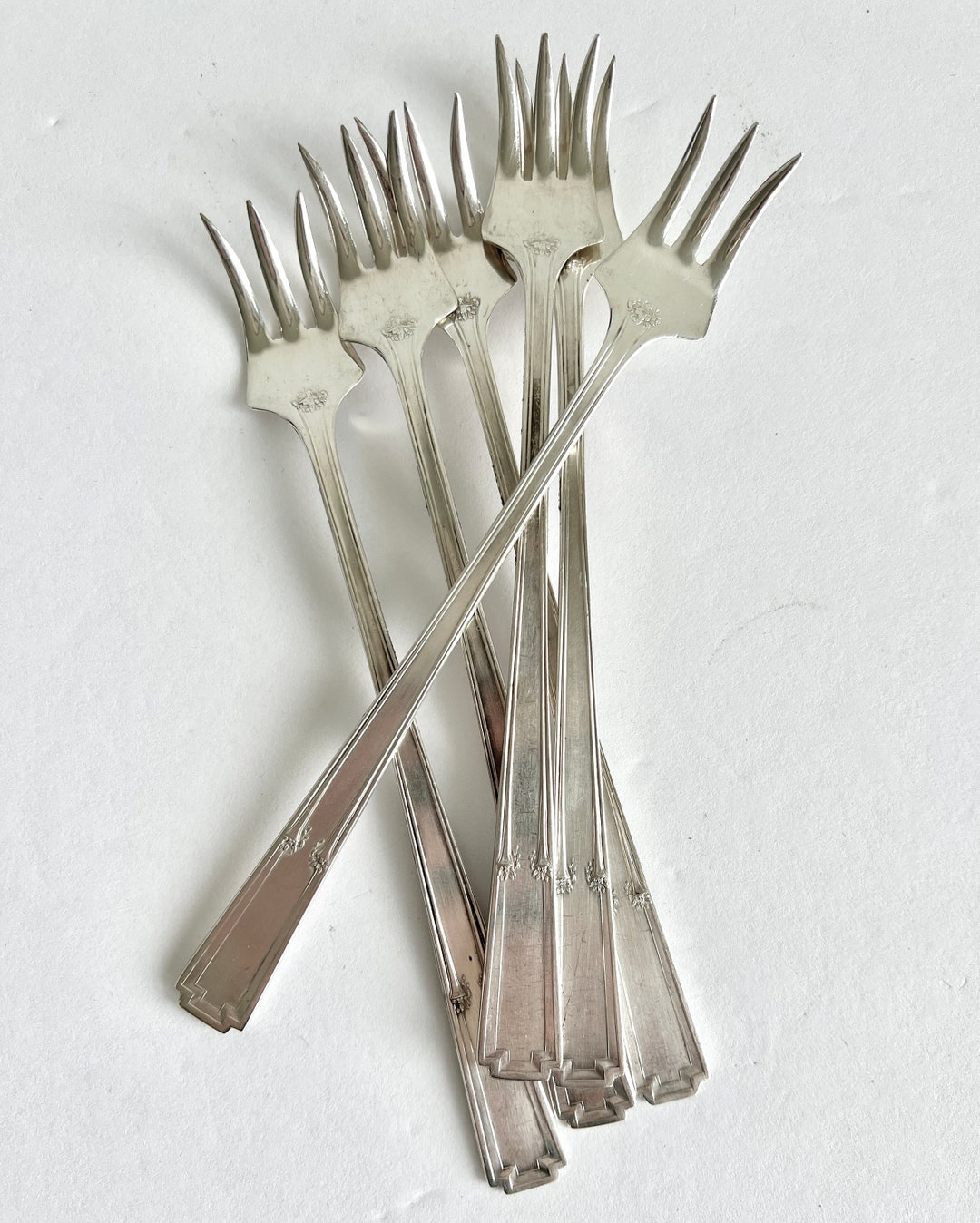 6 CLASSIC Cocktail Appetizer Forks, Mid Century Flatware, Unique ...