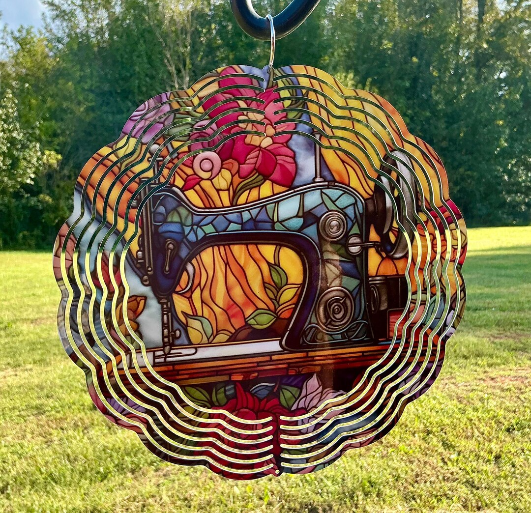 Antique Sewing Machine Decor - Whimsical Spinner for Quilting Friends ...