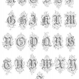 Crowned Old English Monogram With Blue Grain Sack Stripe in Choice of ...