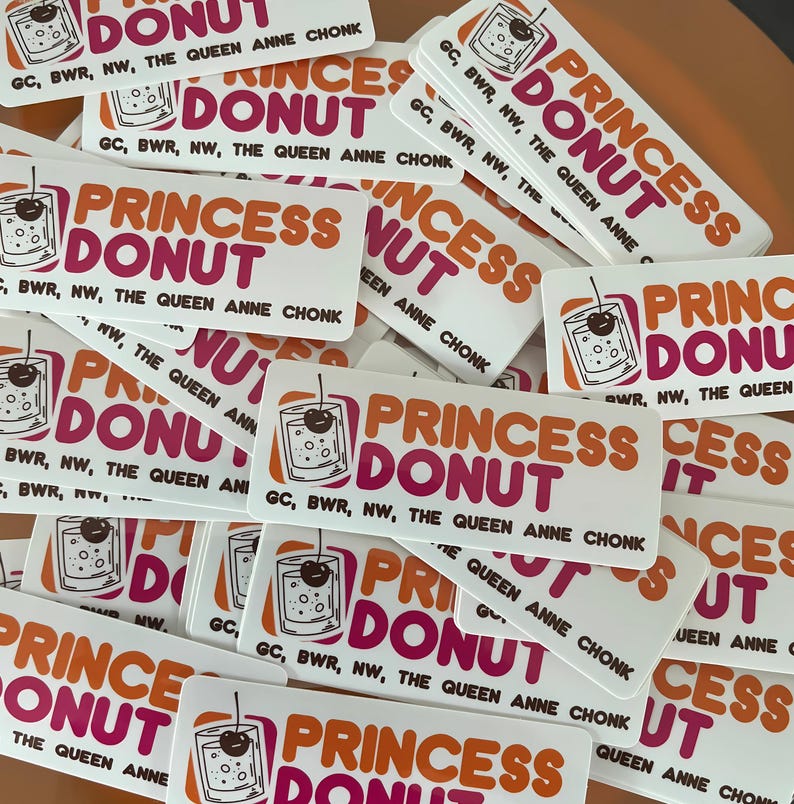 Princess Donut Coffee Logo Sticker • Dungeon Crawler Carl Sticker ...