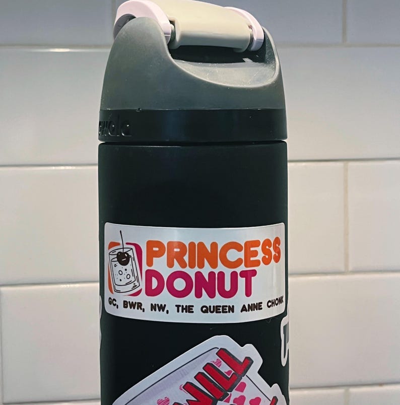 Princess Donut Coffee Logo Sticker • Dungeon Crawler Carl Sticker ...