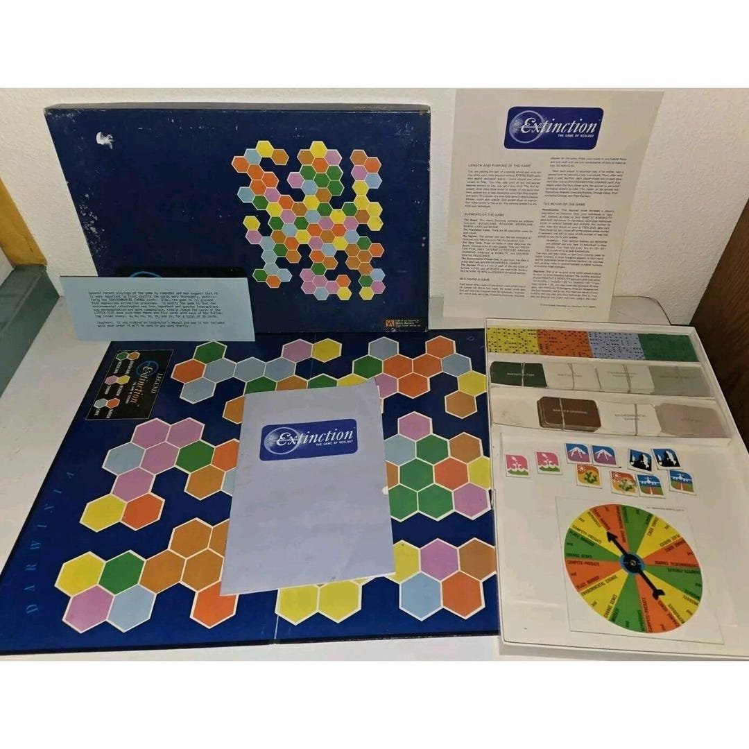 Vintage EXTINCTION: the Game of Ecology Board Game Complete Education ...