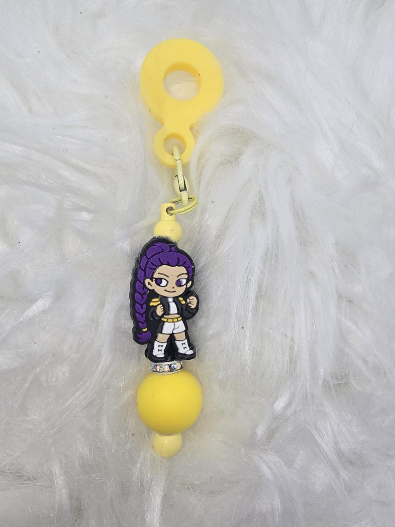 K-pop Beaded Straw Charm | Silicone Bead Tumbler Accessory | Reusable ...