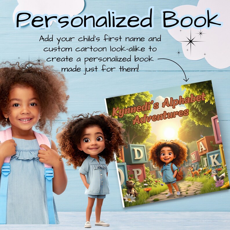 Personalized Alphabet Zoo Book – Custom Name Story, 1st Birthday Gift ...