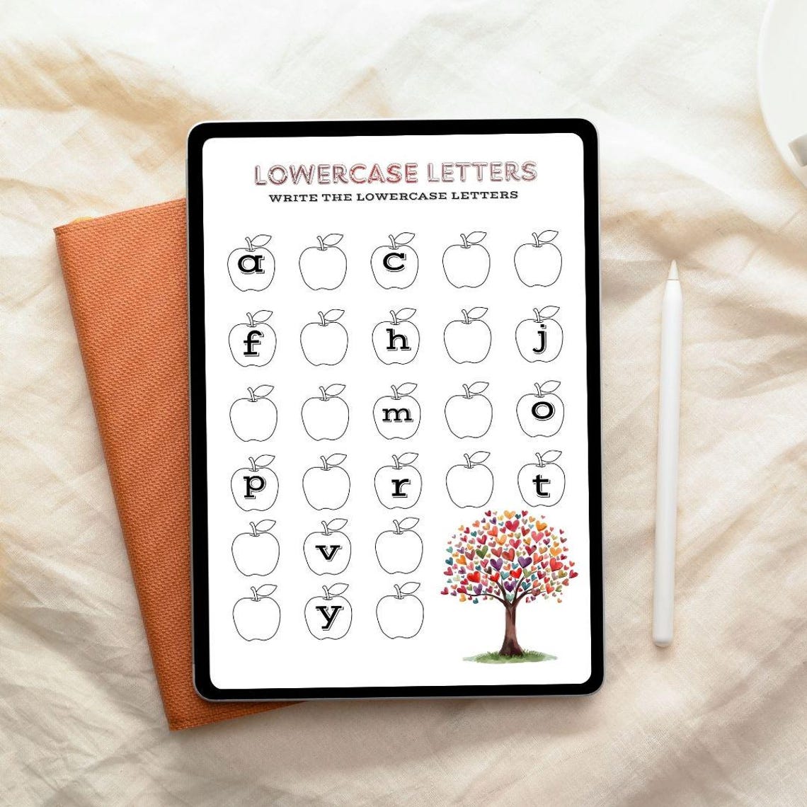 Lowercase Letters Worksheet Printable, Alphabet Writing Practice for ...