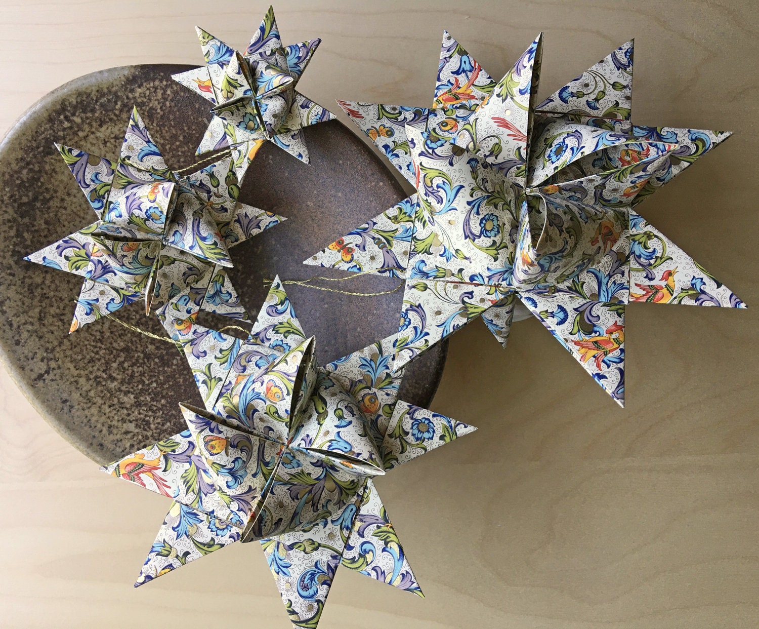 Small Traditional Florentine Designs in Red Green and Yellow Are ...