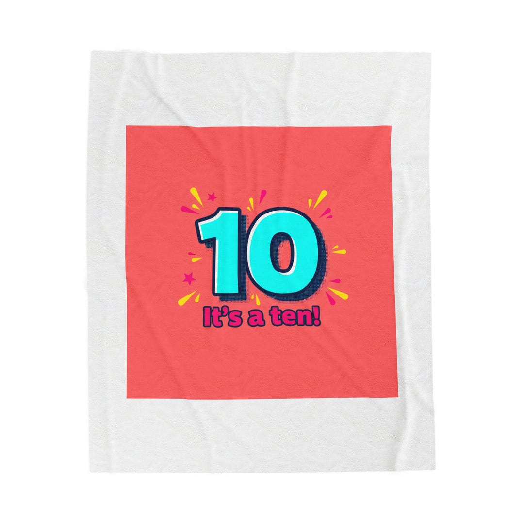 10 It's a Ten Blanket | Numbers Meme Design, Viral Number Joke - Etsy
