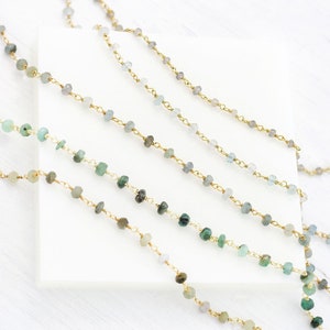 Gemstone Necklace - Etsy