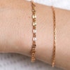 Ribbed Link Chain Bracelet by Caitlyn Minimalist • Chunky Fishtail Link ...