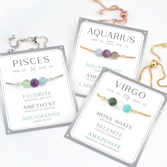 Pisces birthstone bracelet store