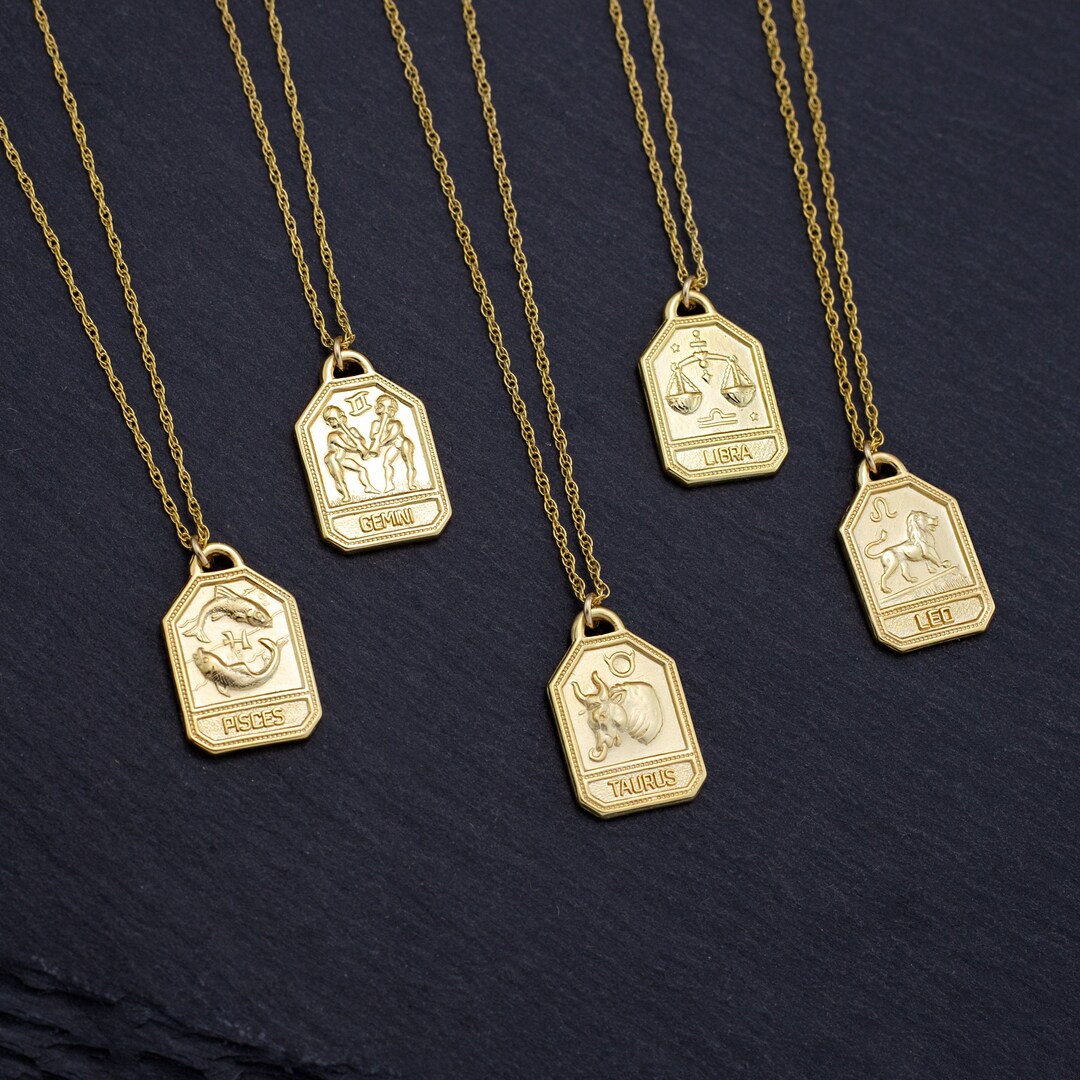 Personalized Zodiac Jewelry Gift, Astrology Necklace Birthday Gift ...