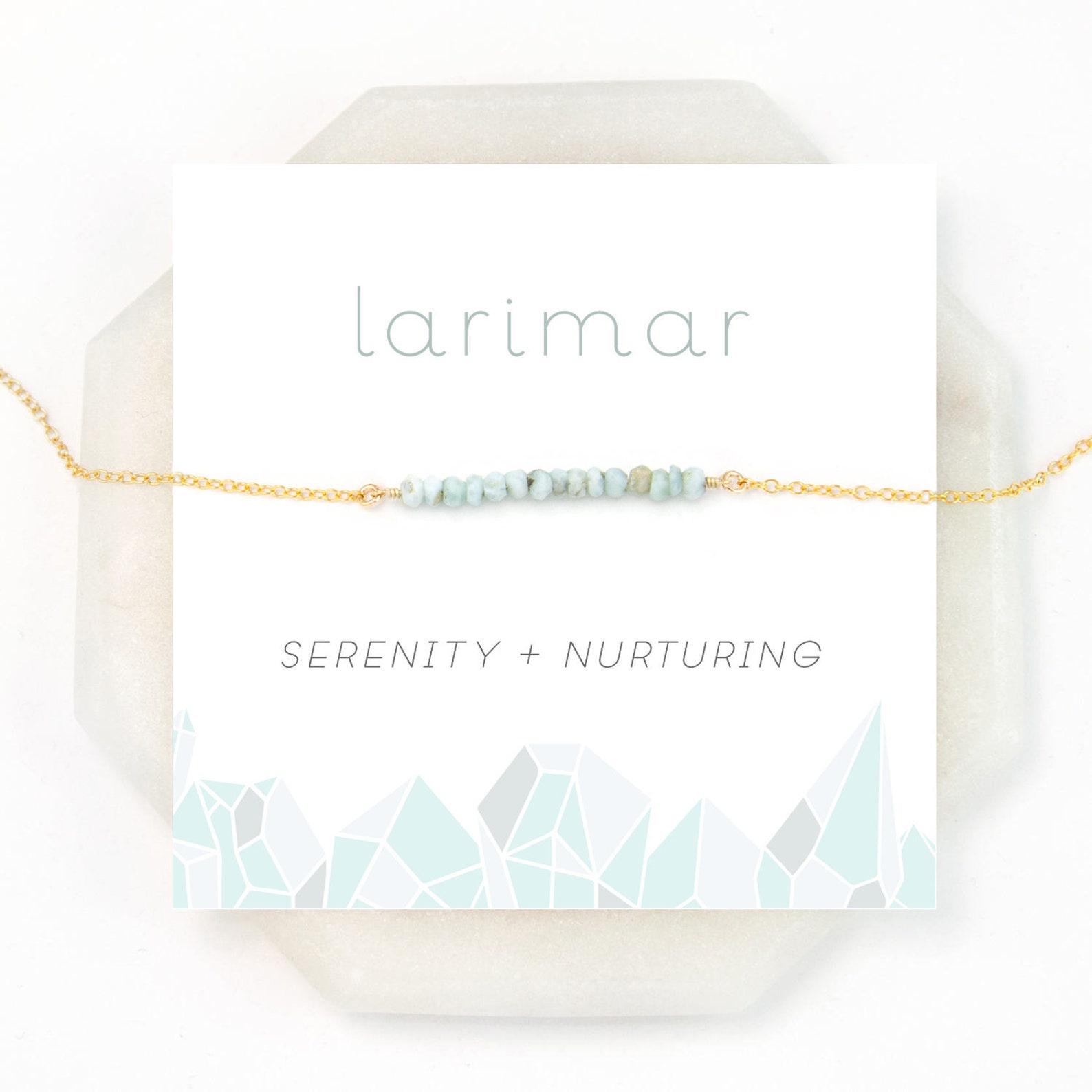 Larimar Choker Necklace Summer Jewelry Larimar Beaded - Etsy