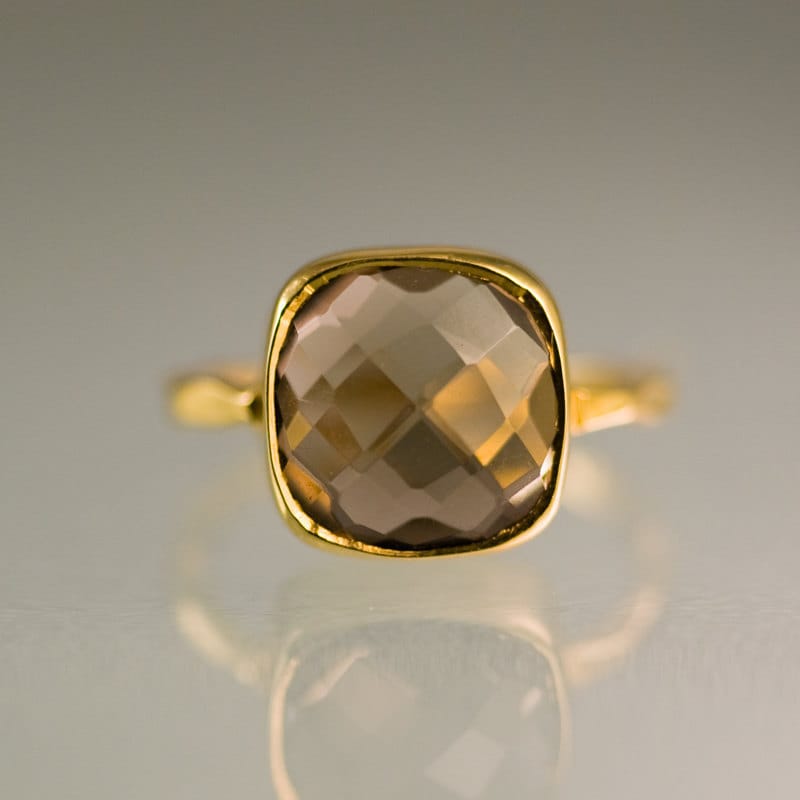 Smokey Topaz Ring - Etsy