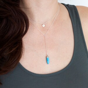 Tiny Circle Necklace, Layering Necklace, Simple Everyday Necklace ...