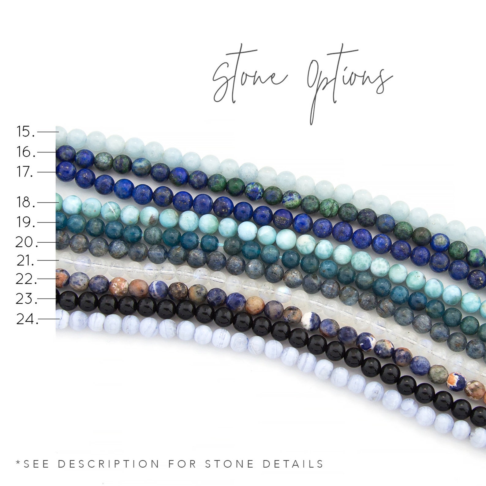 Simple Gemstone Necklace Sterling Silver Rose Gold Gold - Etsy