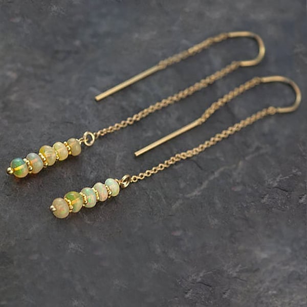 Ear Thread Earrings - Etsy
