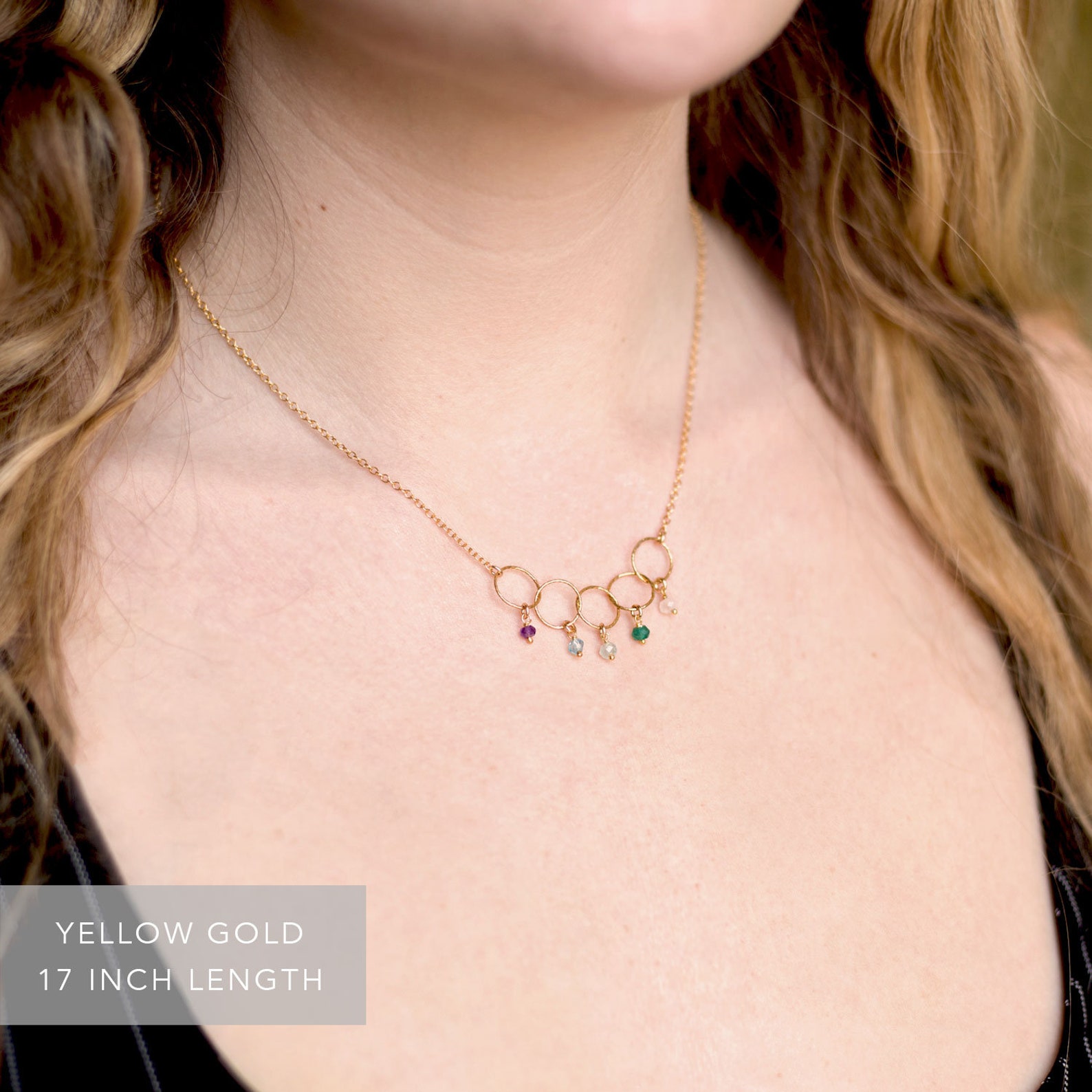 3 Generations Necklace Gift Three Link Family Necklace - Etsy