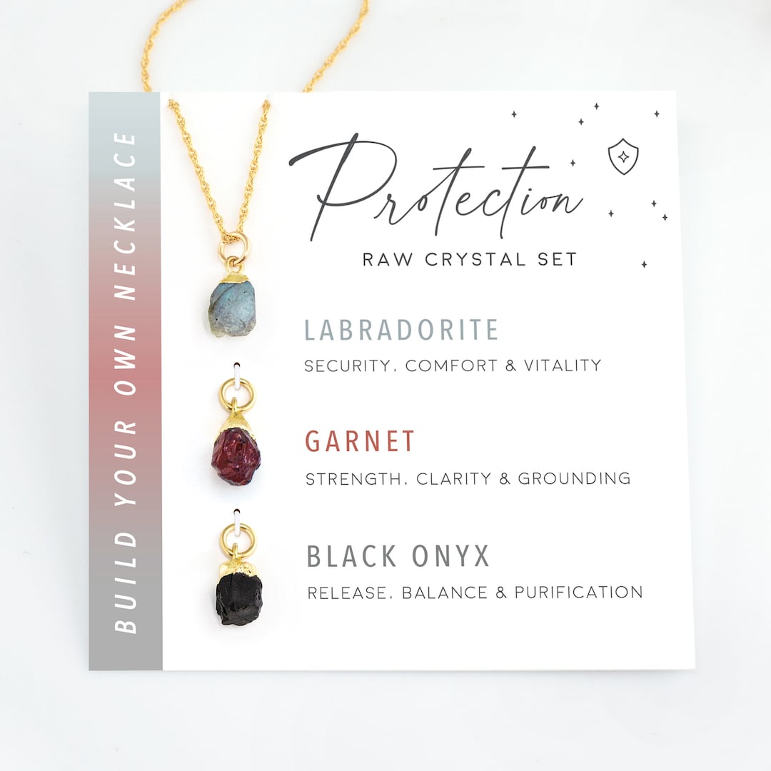 Protection Crystals Set, Raw Crystals, Summer Jewelry, Assorted ...
