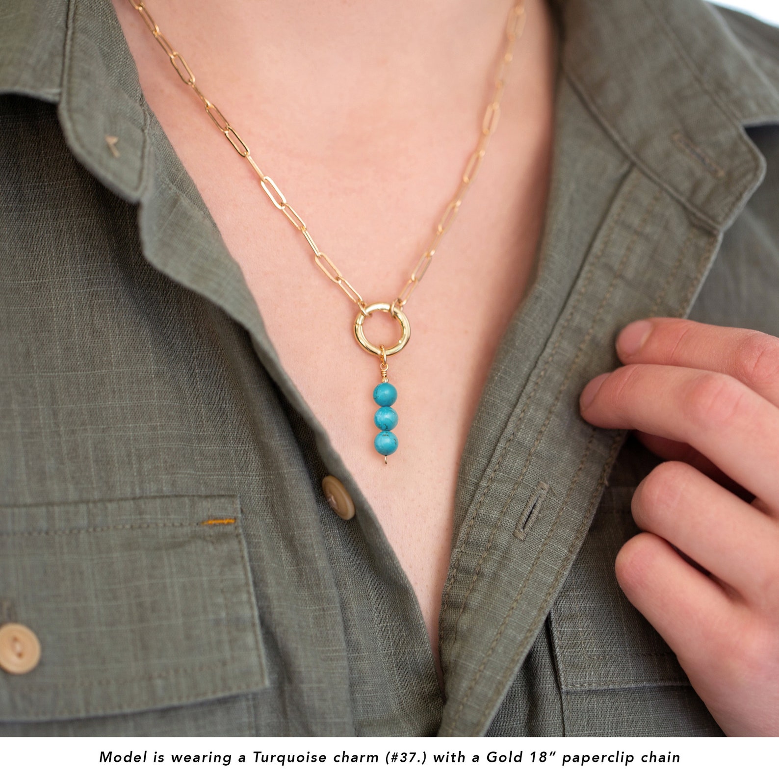 Add on Beaded Gemstone Charms, Natural Genuine Crystal Birthstones ...