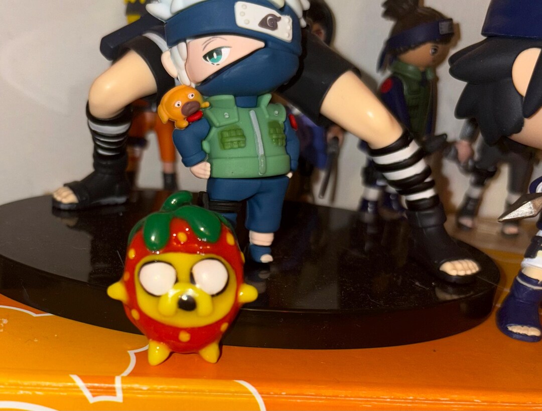 Strawberry Jake the Dog Polymer Clay Figurine | Adventure Time Trinket ...