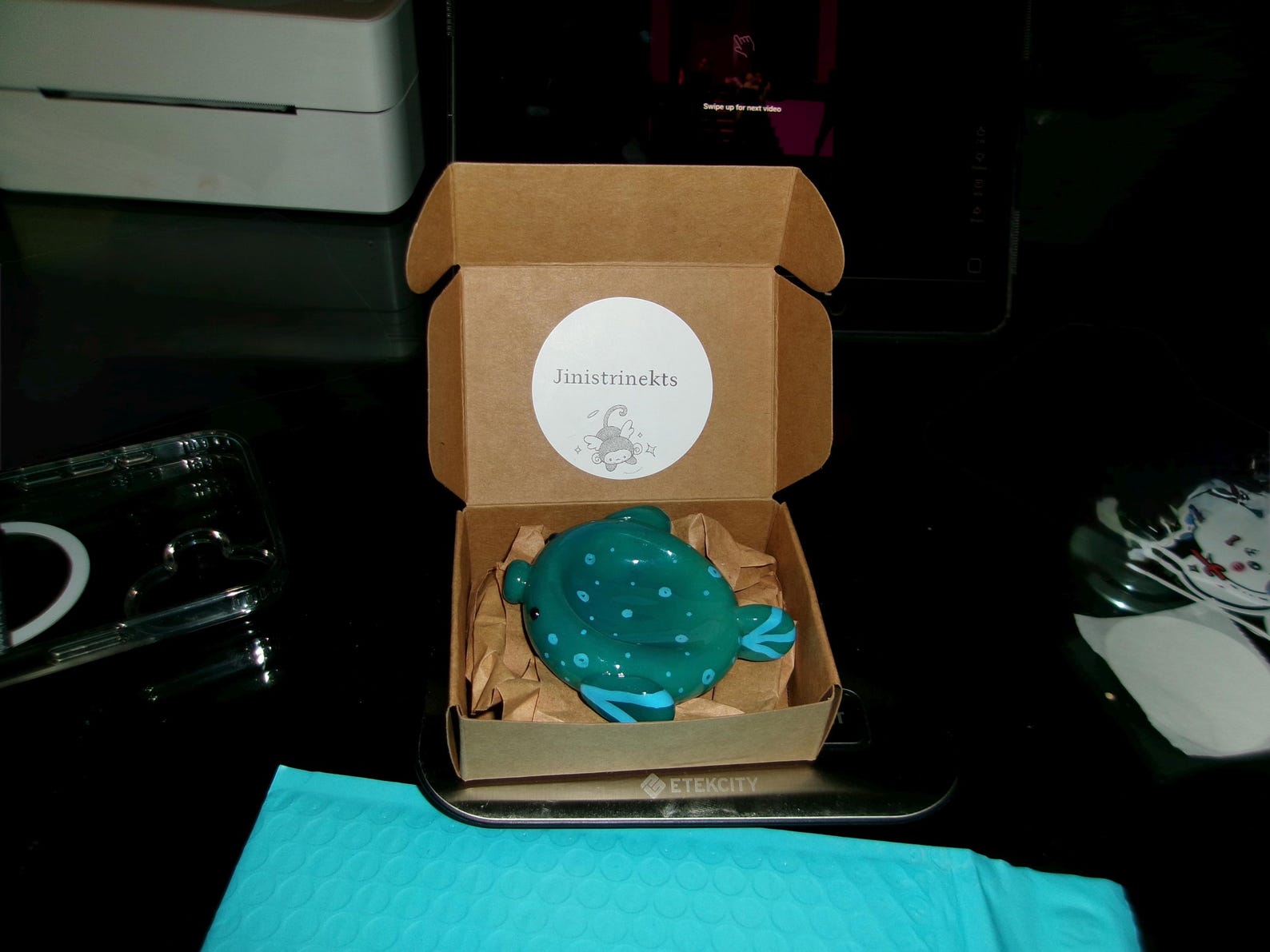 Under the Sea Themed Puffer Fish Worry Stone | Polymer Clay | Fidget ...