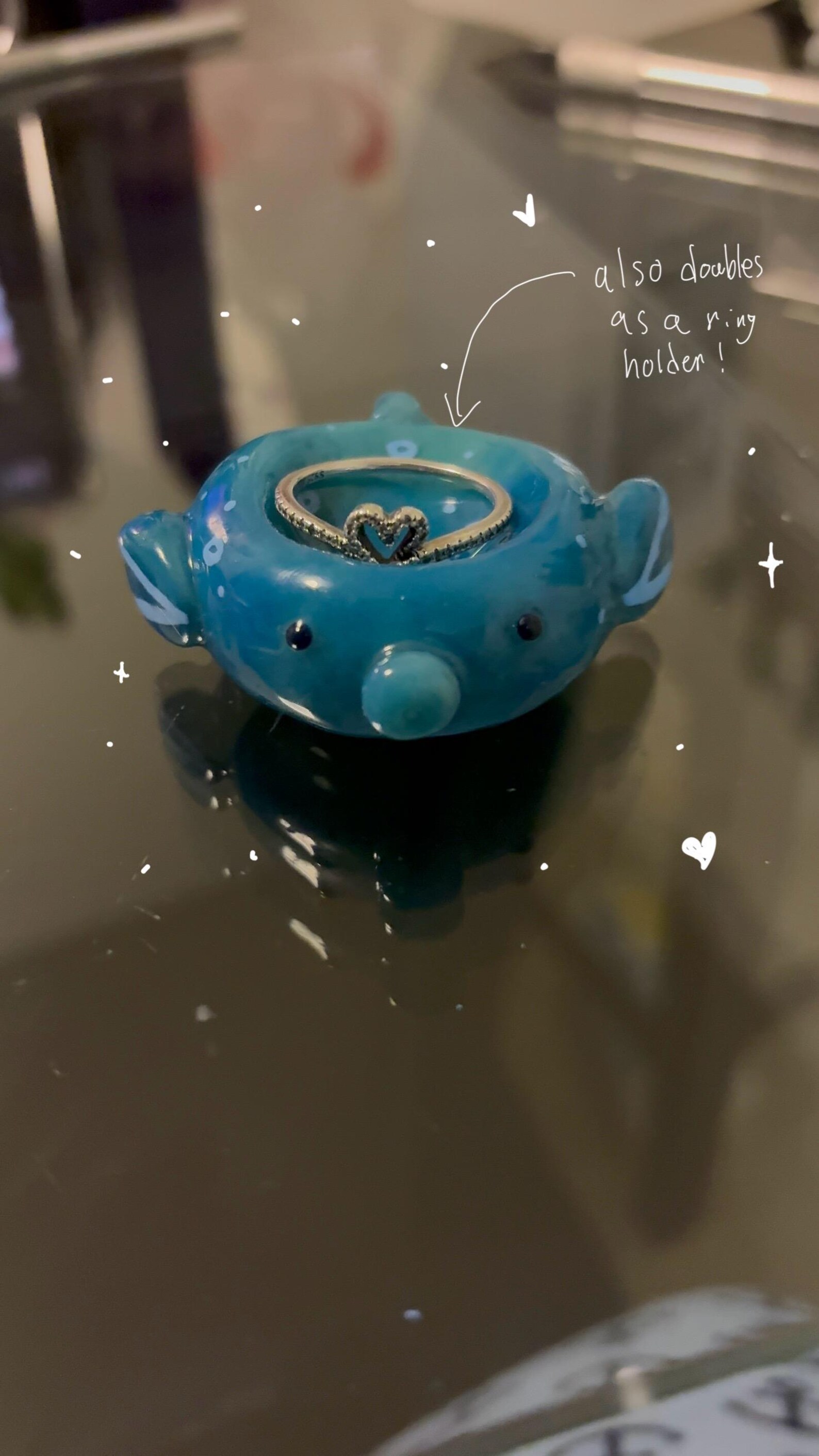 Under the Sea Themed Puffer Fish Worry Stone | Polymer Clay | Fidget ...