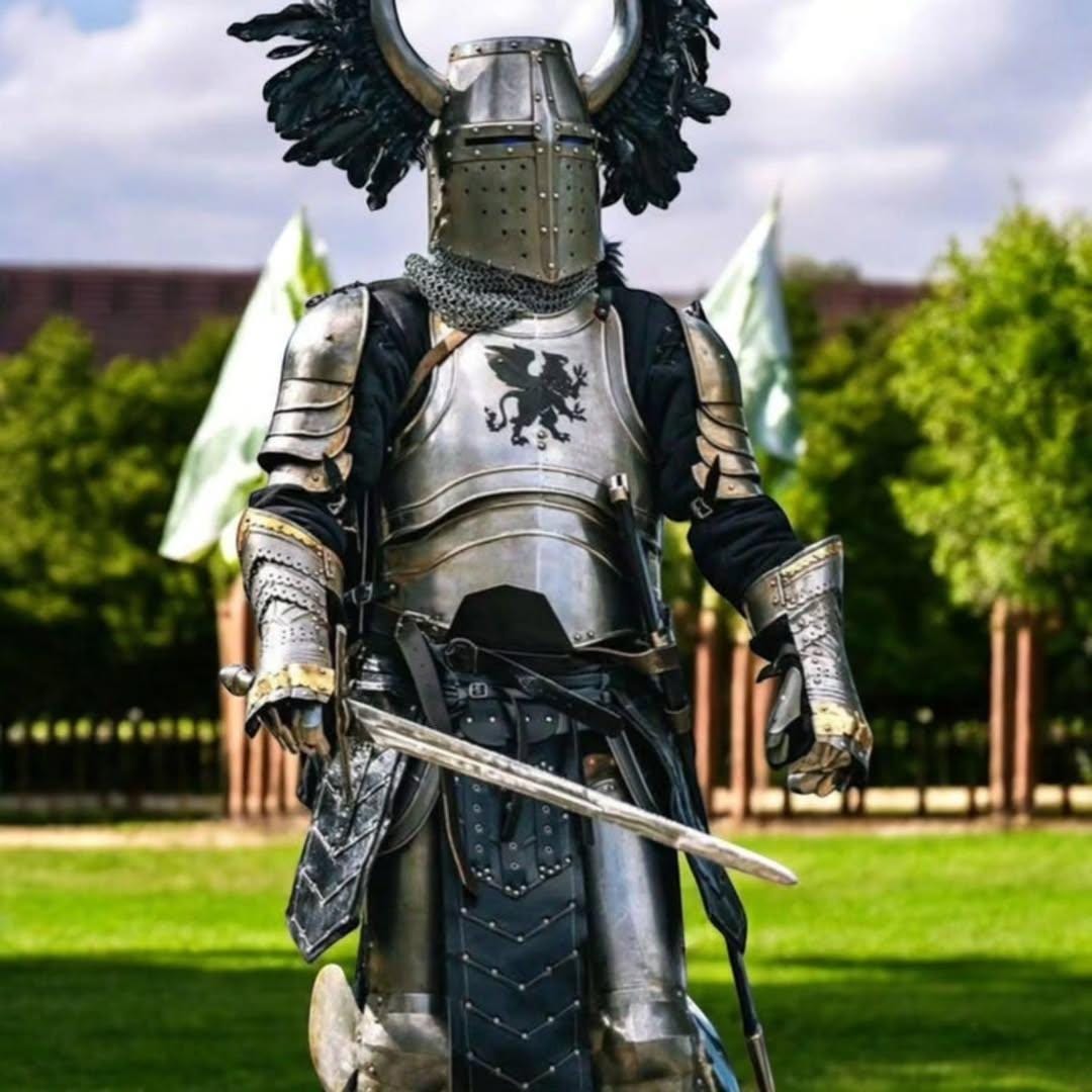 Medieval Full Body Armor Suit | Steel Knight Armor, LARP Cosplay ...
