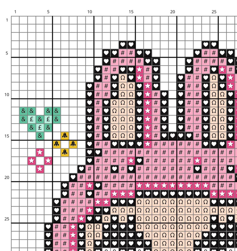 Labubu Magic - Cross Stitch Pattern - Etsy