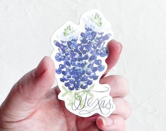 Texas Bluebonnet Die-cut Sticker Durable Waterproof Decal of - Etsy